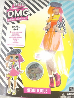 LOL OMG Neonlicious Costume Small 4-6 | eBay
