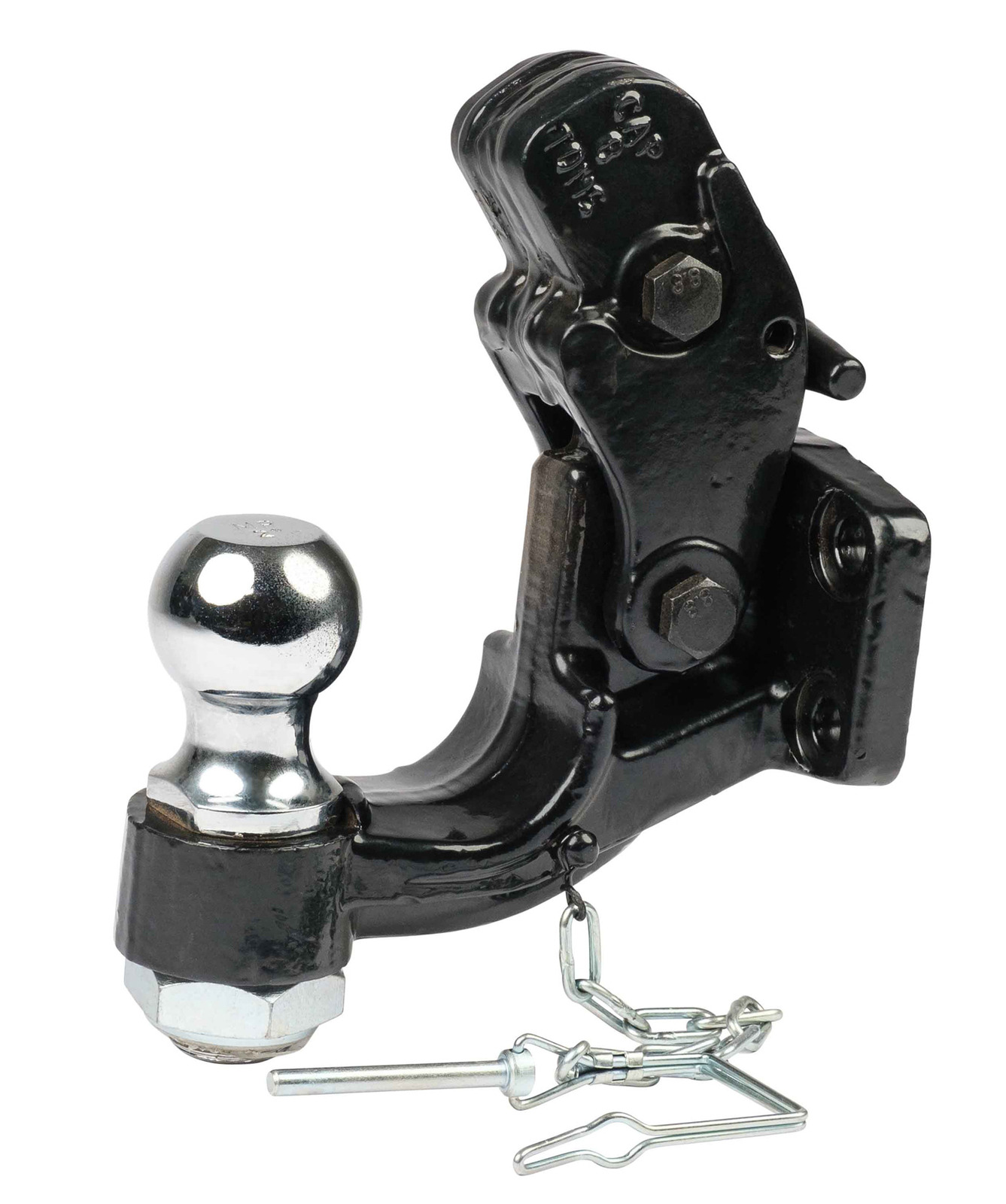 Mounting Pintle Hitch KIT: Mounting Plate With 8 Ton 2 inch Ball for ...