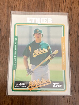 ANDRE ETHIER 2010 TOPPS THE CARDS MON THREW OUT OAKLAND ATHLETICS CARD ...