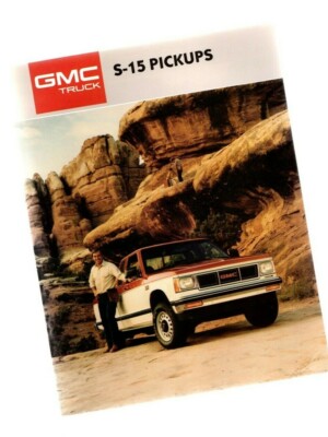 1987 GMC S15/S-15 PickUp TRUCK Brochure w/Color Chart:HIGH SIERRA,GYPSY ...