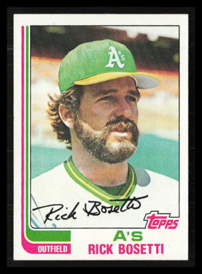 Rick Bosetti 1982 Topps #392 Oakland Athletics | eBay