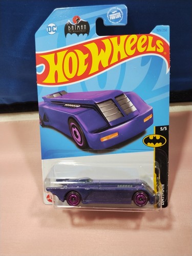 Hot Wheels Batman: The Animated Series Batmobile Purple Diecast 1:64 ...