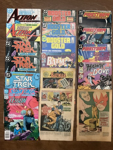 Mixed Lot Of 17 DC Comics Copper Age Booster Gold Star Trek Suicide ...