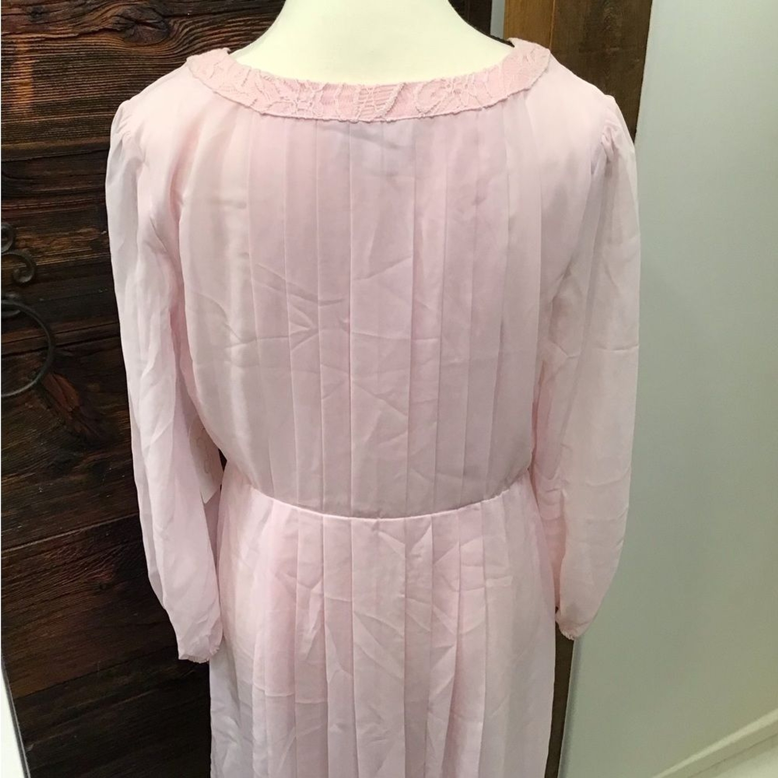 New! Jessica Simpson Mini Dress Chiffon Pleated with Lace Long Sleeve ...