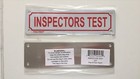 INSPECTOR TEST SIGN (ALUMINUM 2X7 )-REF24-1027 | eBay