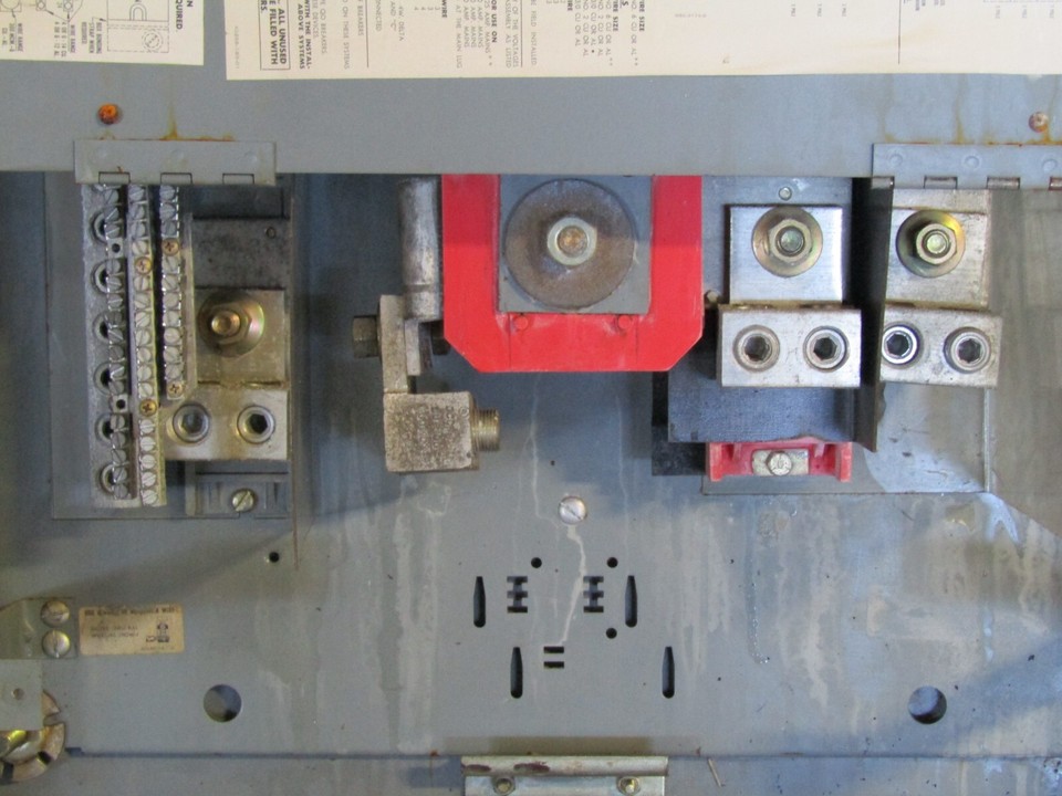 😏 SQUARE D 400A I-LINE MAIN LUG PANELBOARD 3Ø 4W 277/480V 42 CIR HCM44 ...