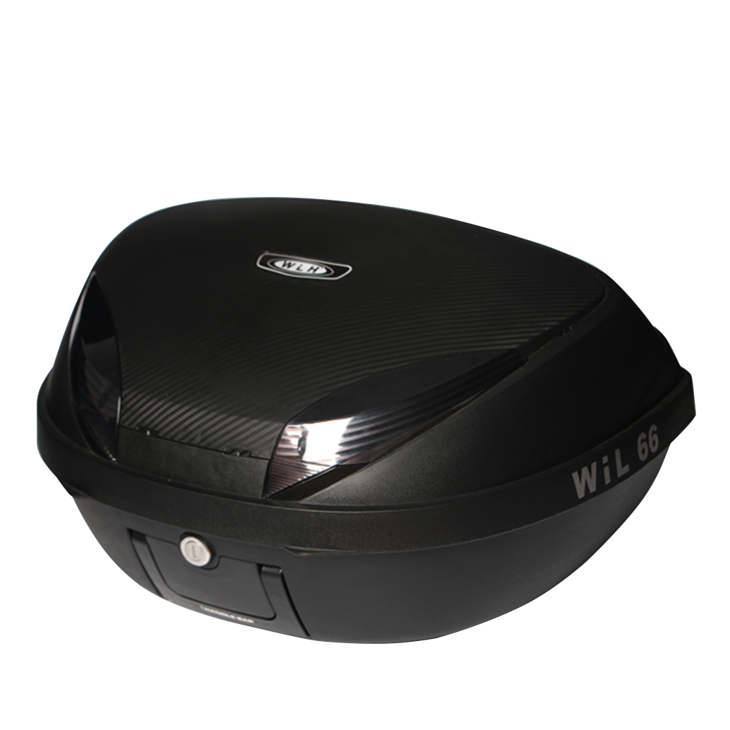 Premium 51L Waterproof Durable PP Shell Motorcycle Top Box Secure Latch ...