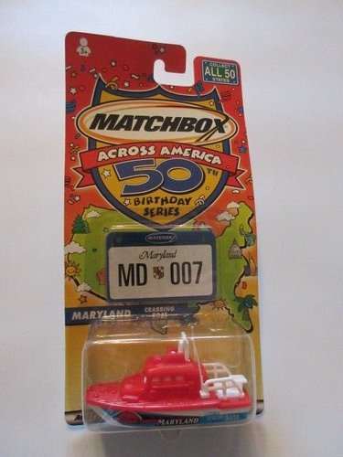 Matchbox Across America 50th Birthday series MARYLAND boat | eBay