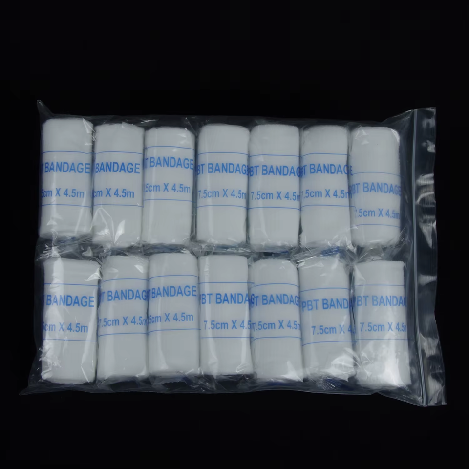 Elastic Bandage First Aid Kit Gauze Roll Wound Dressing Medical Nursing ...