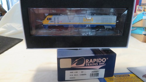 NIB RAPIDO TRAINS LOCOMOTIVE 4-0-4 VIA RAIL CANADA BBD LRC-DC #6903 HO ...