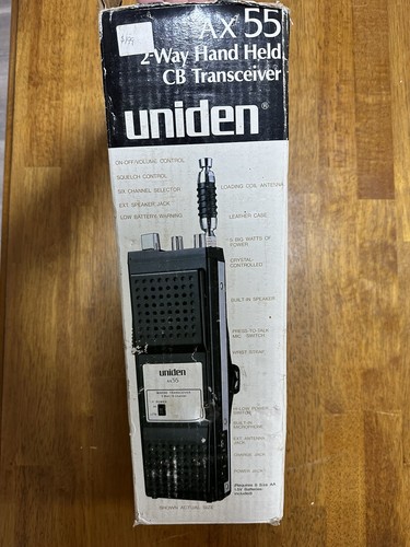 Vintage Walkie Talkie - Uniden Hand-Held 2 Way CB Transceiver AX55 ...