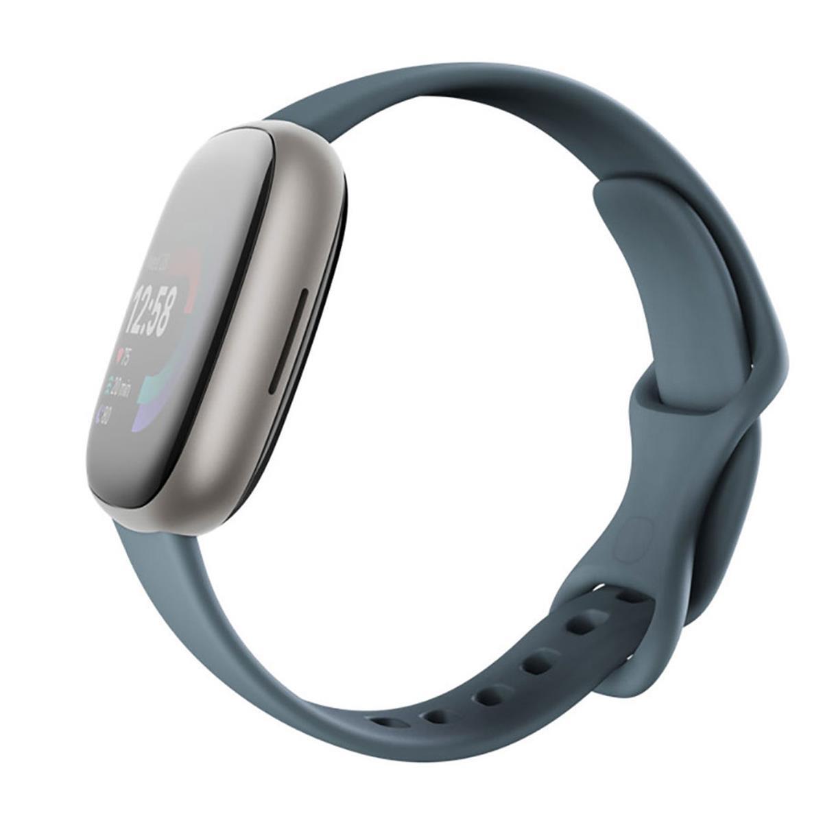 Fitbit Versa 4 Fitness GPS Smartwatch, Waterfall Blue/Platinum Aluminum ...