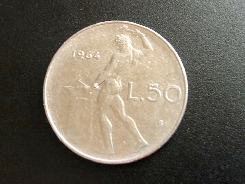 1964 Italian L.50 R Lira; Repvbblica Italiana | eBay