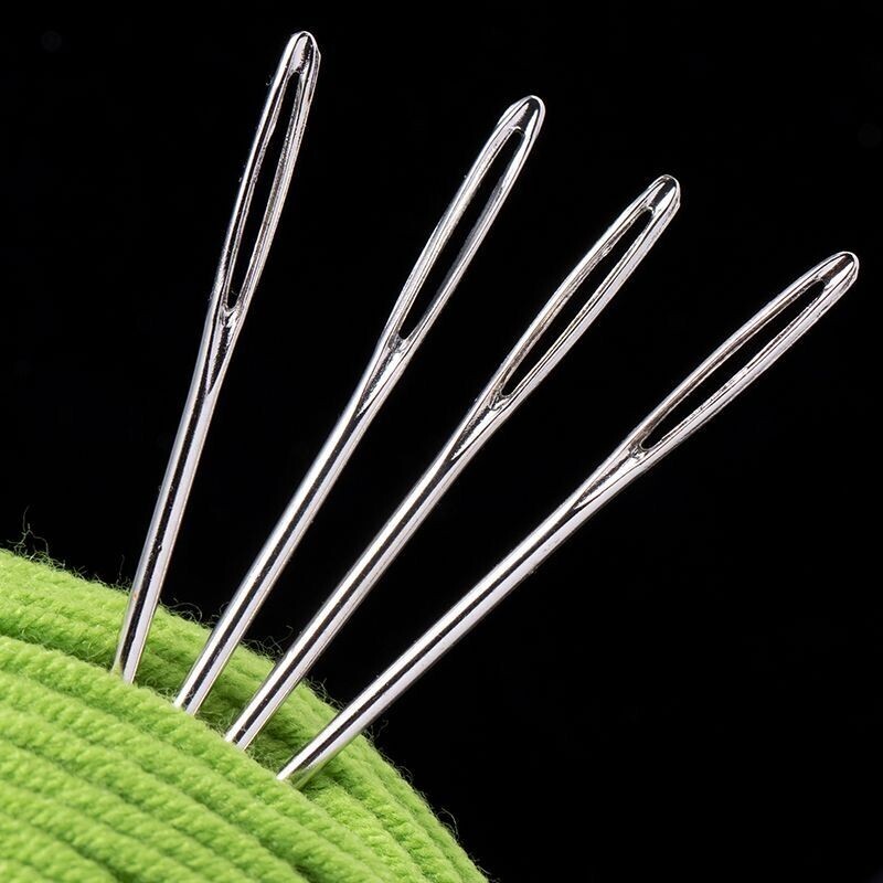 9PCS Knitters Wool Needles Large Eye For Easy Threading Darning Sewing ...