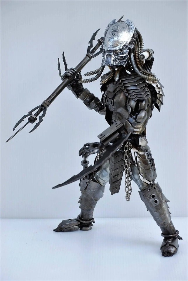 Predator Metal Sculpture | Handmade Scrap Iron Art | Collectible Gift ...
