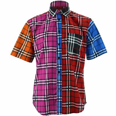 Regular Fit Short Sleeve Shirt Loud Originals Random Mixed Tartan Mens ...
