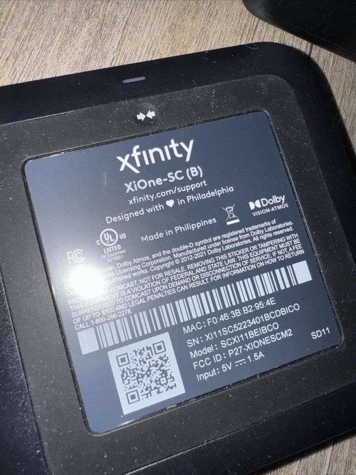 Xfinity XiOne-SC(B) Streaming Device SCXI11BEIBCO (NO REMOTE) TV Box ...