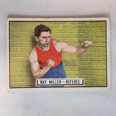 1951 TOPPS RINGSIDE BOXING CARD RAY MILLER REFEREE #64 TRADING CARD | eBay