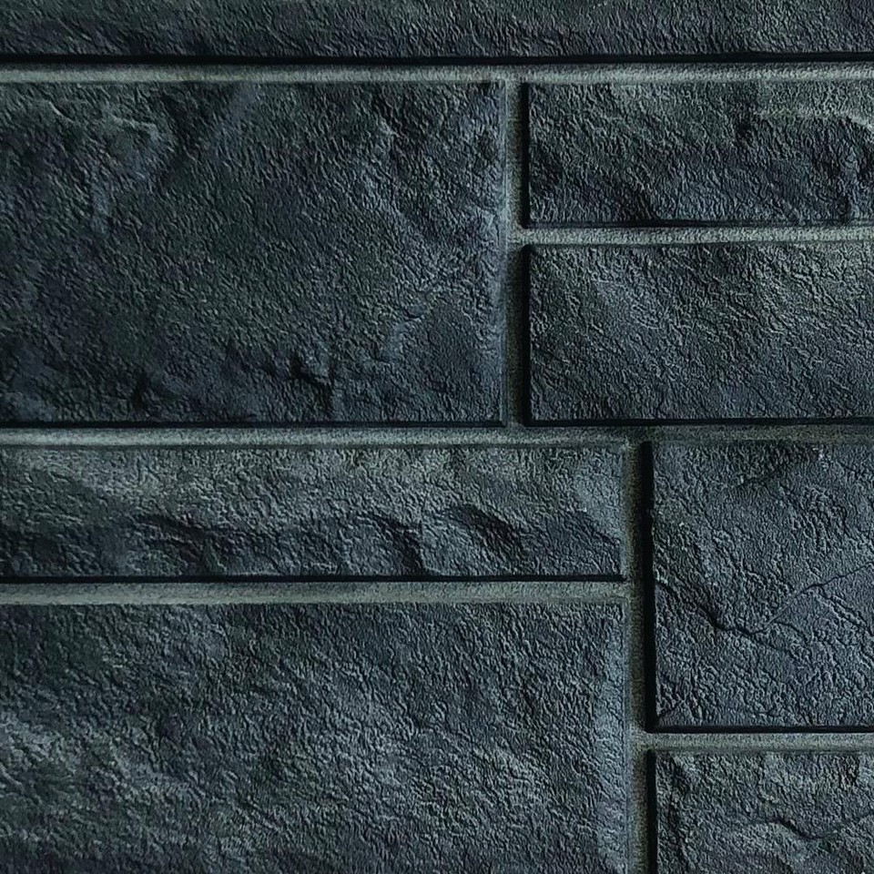 Novik Faux Stone Siding Composite Dry Stack Onyx (9-Panels Per Box, 46 ...