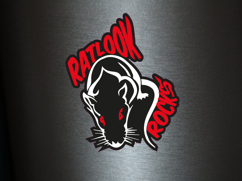 1 x Aufkleber Ratlook Rocks Ratte Rattenlook Look Rat Sticker Tuning ...
