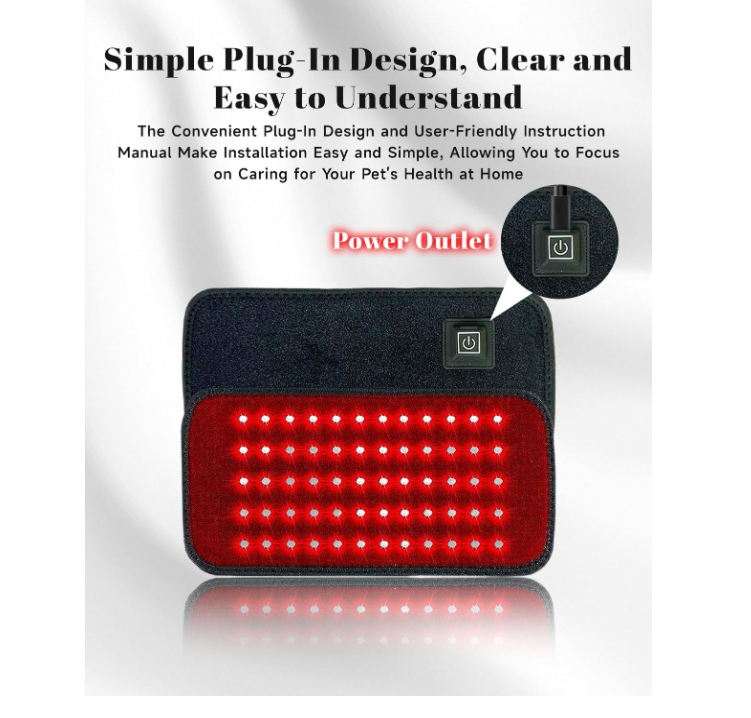 660nm & 850nm Red Light Therapy, 60pcs LED Light Beads for Relief Hip ...