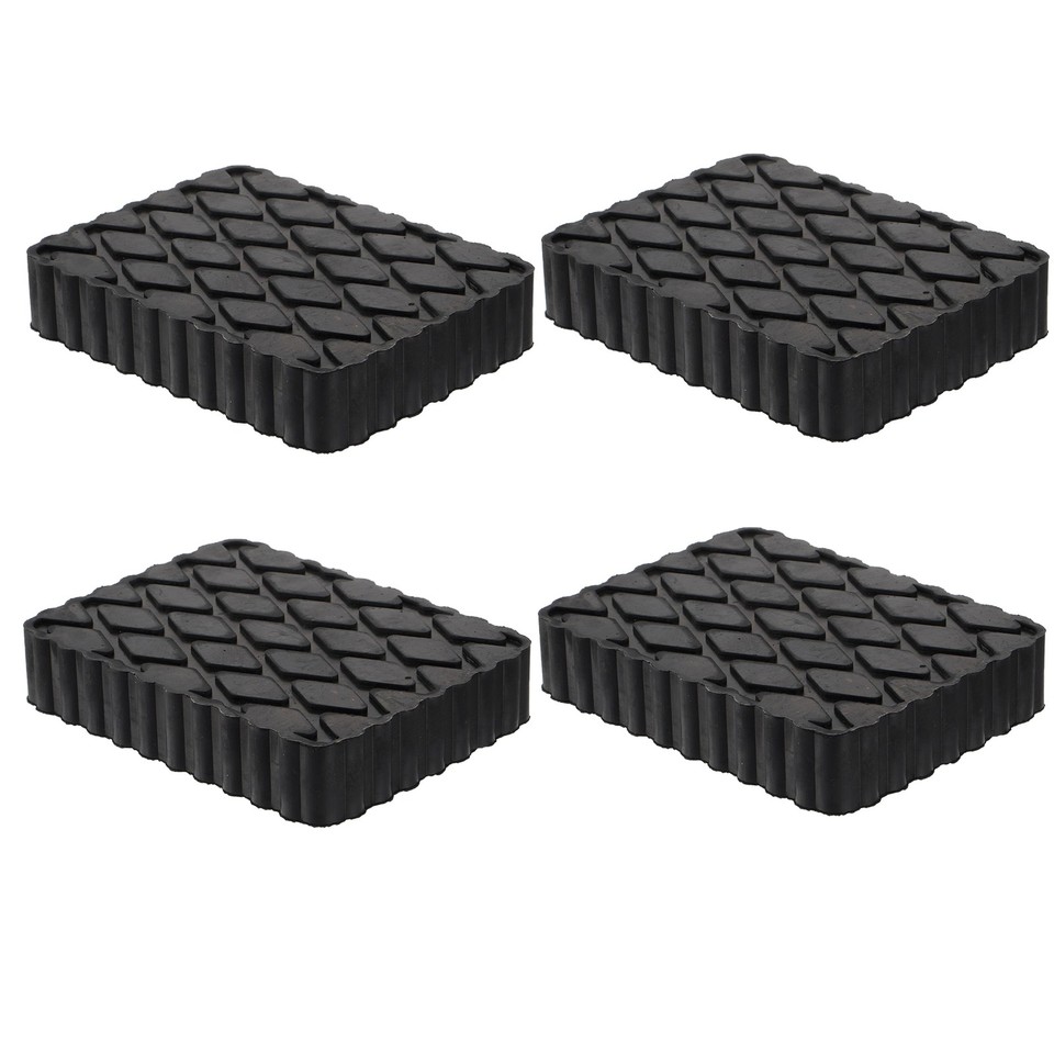 4X Solid Rubber Auto Lift Block Spacer Pad Heavy-Duty for Automobile ...