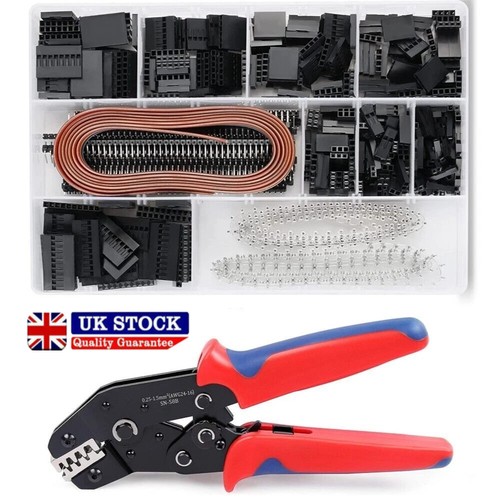 1550PCS 2.54mm Crimp Pin Connectors Header Jumper Wire Terminals ...