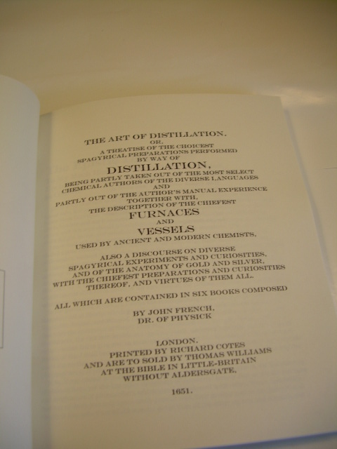 JOHN FRENCH Art of Distillation (1651) ALCHEMY * HOW TO brew tonics ...