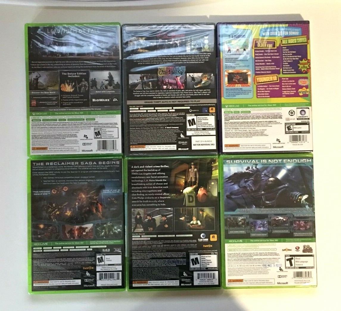 Xbox 360 Game Cover Back