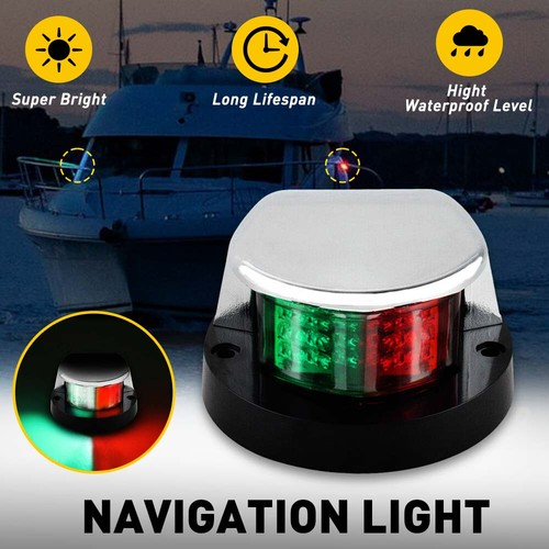 Boat Navigation Lights Red and Green LED Marine Navigation Light Boat ...