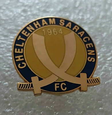 CHELTENHAM SARACENS FC (Nr Gloucester) ENAMEL FOOTBALL CLUB CREST PIN ...