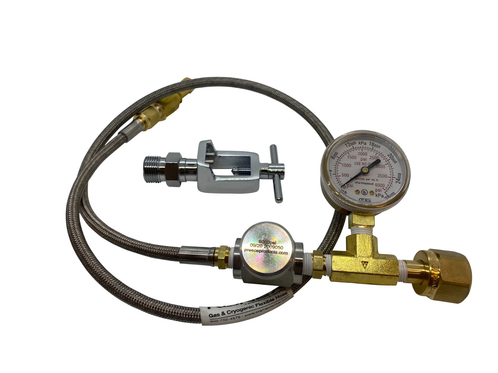 Homefill Oxygen Transfill CGA540 & CGA870 Oxygen Tank w/36'