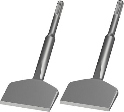 TOOVEM 2PC 3 Inch SDS Plus Chisel Bit Wide Cranked Angled Bent Tile ...