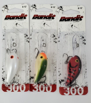 Bandit Lure 2" Crankbait 300 Series Fishing 3/8 oz. Lures (Lot Of 3) | eBay