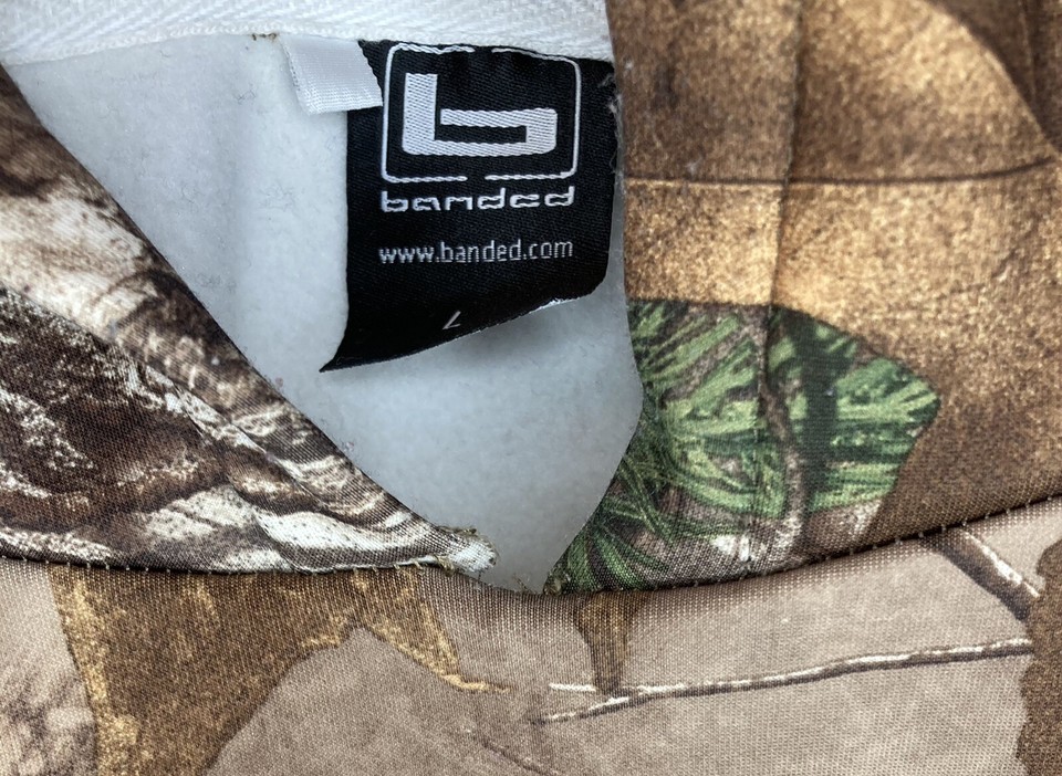 Banded Gear b Logo Mens Large Realtree Xtra Camo Hoodie Sweatshirt Hunt ...