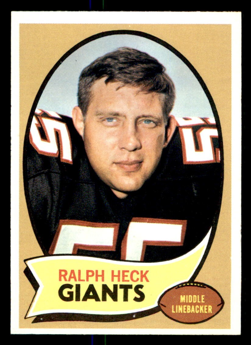 1970 Topps Football #127 Ralph Heck NM | eBay
