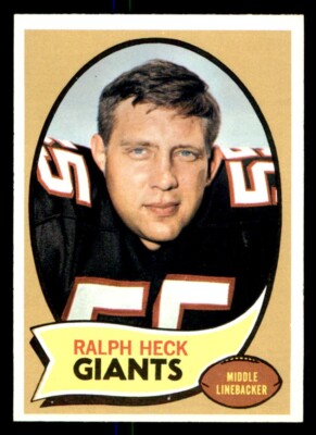 1970 Topps Football #127 Ralph Heck NM | eBay