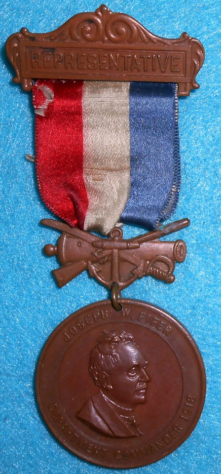 XM152 1919 Gar representative's medal from Rockford, Ill. for 53nd ...