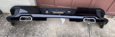 2019 2020 2021 SIERRA SILVERADO REAR BUMPER DUAL EXAUST BLACK 1500 | eBay
