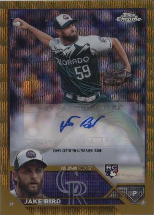 2023 Topps Chrome Update Series - Autographs Jake Bird #AC-JBI Gold ...