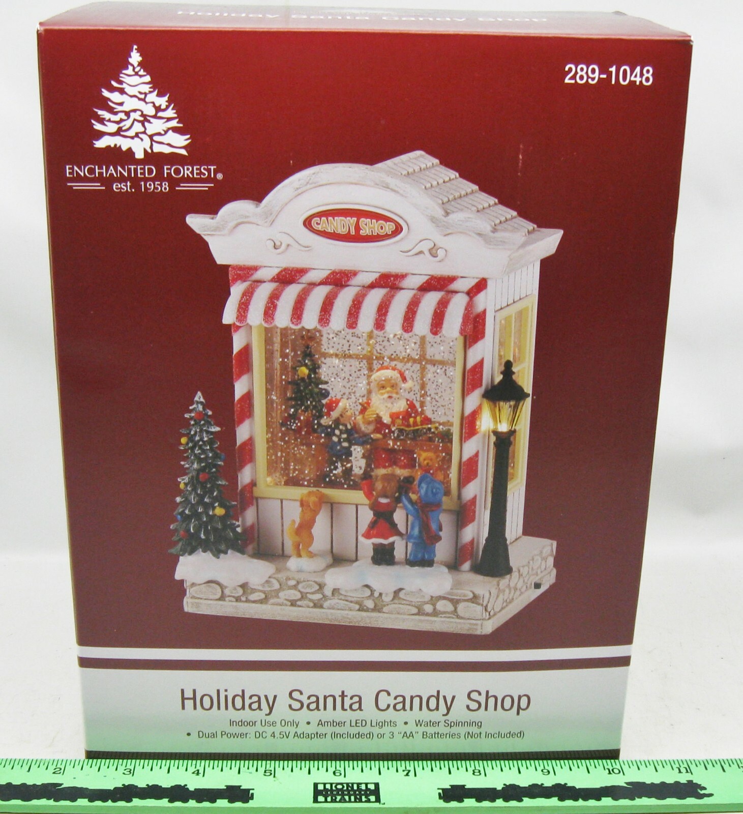 Enchanted Forest ~ Santa Candy Shop Prelit Village Building | eBay