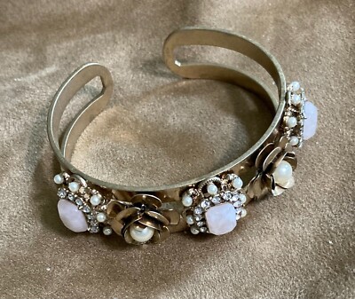 Disney Danielle Nicole Cuff Bracelet Gold Tone Bejeweled C182-5 | eBay