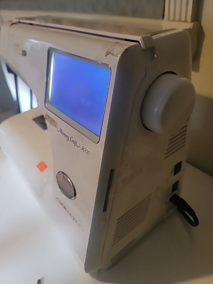 Janome Memory Craft 9000 Embroidery Sewing Machine Partially Tested | eBay