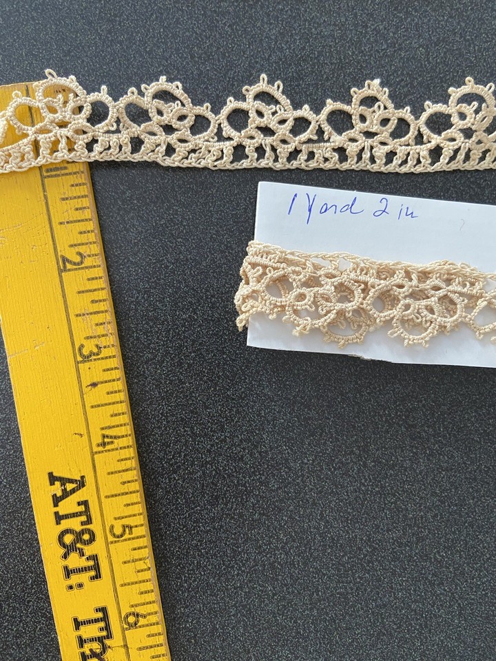 Lot Of 6 Tatting Tatted Lace Trim, 23Yards, for Edging Pillows, Cloth ...