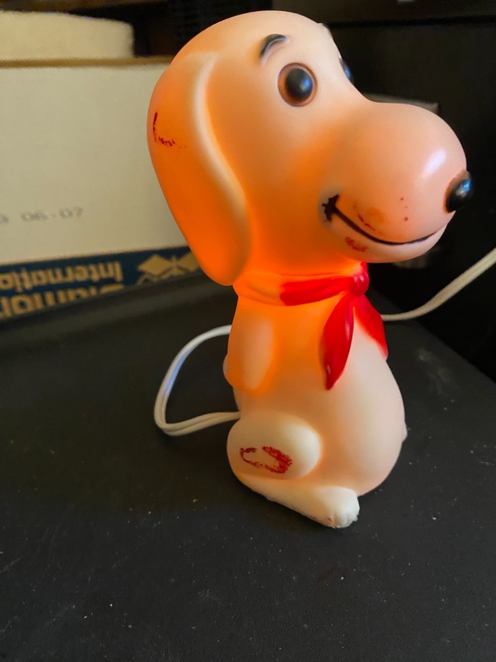 Vintage Lite-up Plastic Snoopy-type Plastic Lamp; Works | eBay