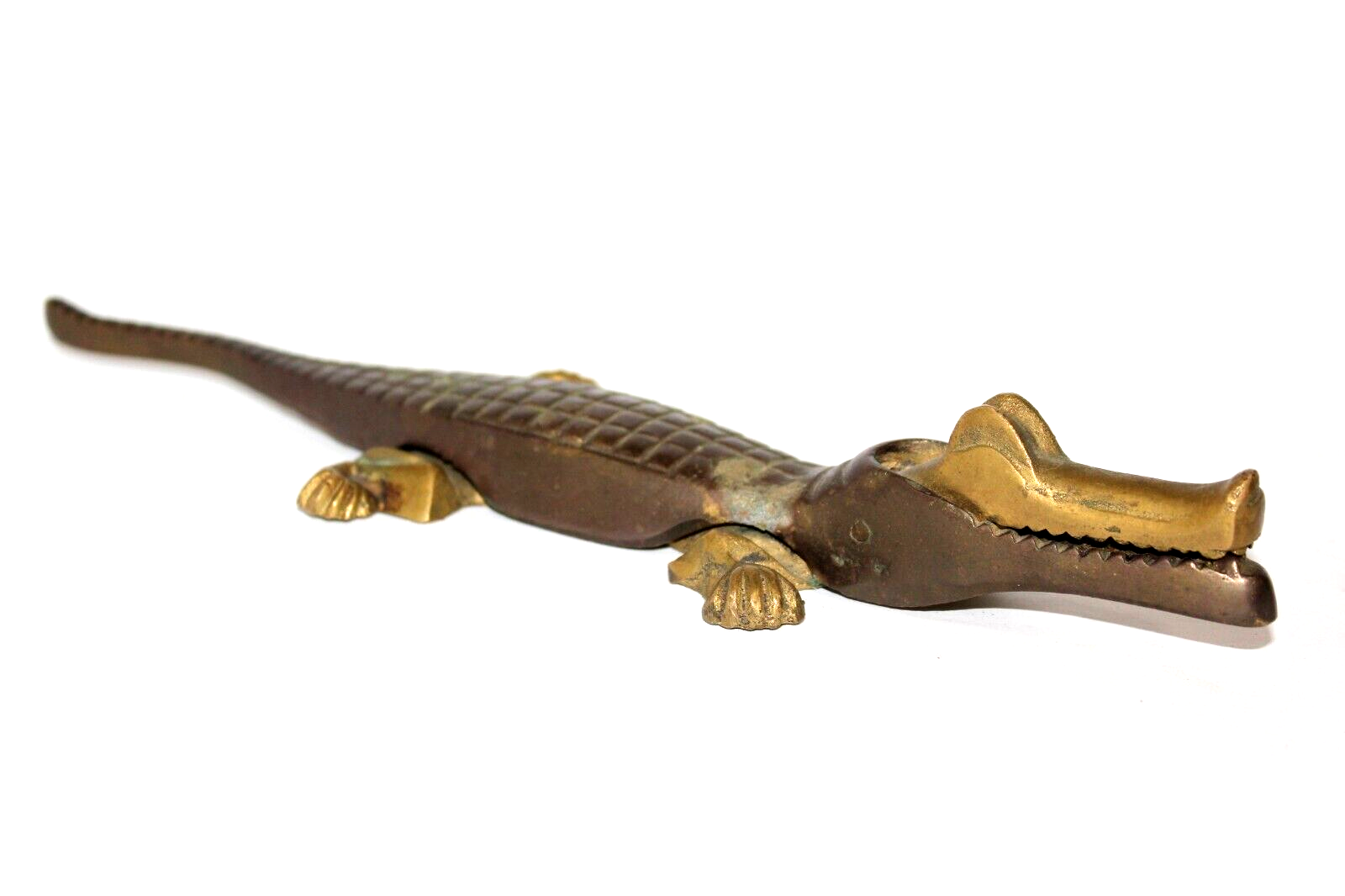Vintage Alligator Nut Cracker Brass Solid Build | eBay