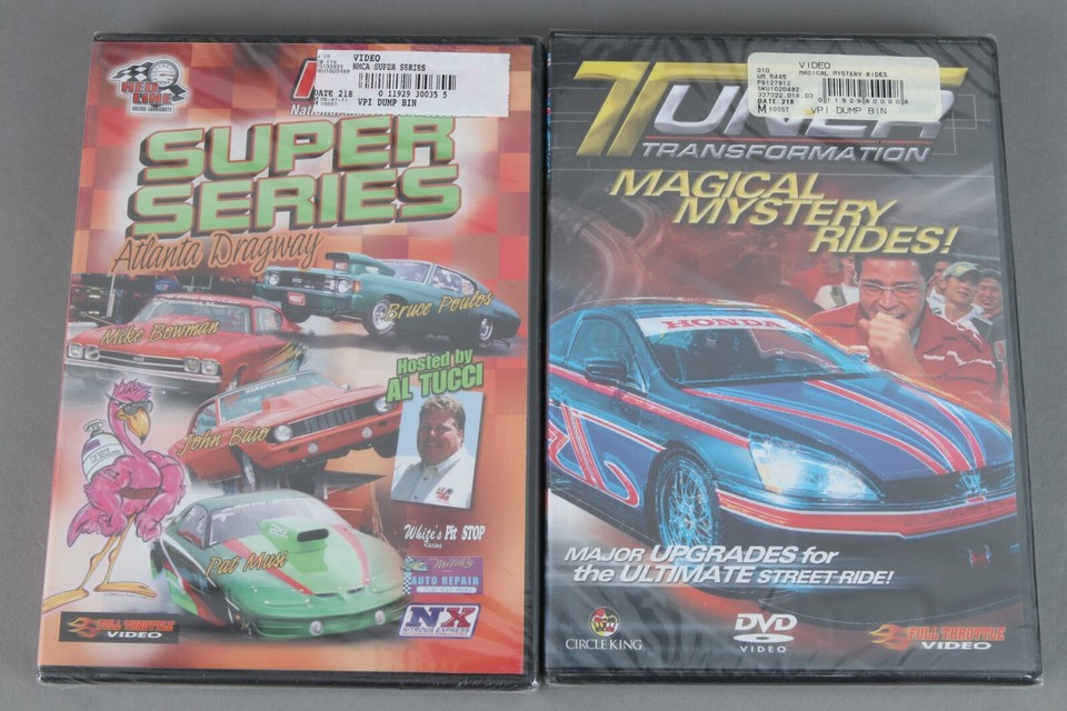 12 Full Throttle automotive DVD's Tuner Transformation NMCA Super ...
