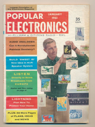 Popular Electronics Magazine Vol. 14 #1 Jan. 1961 Audio Analgesia ...