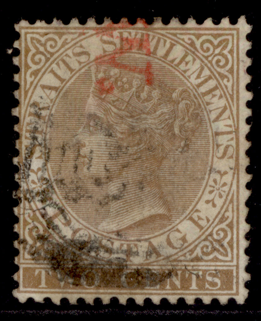 MALAYSIA - Straits Settlements QV SG64b, 4c deep brown, FINE USED ...