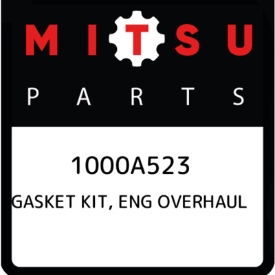 1000A523 Mitsubishi Gasket kit, eng overhaul 1000A523, New Genuine OEM ...